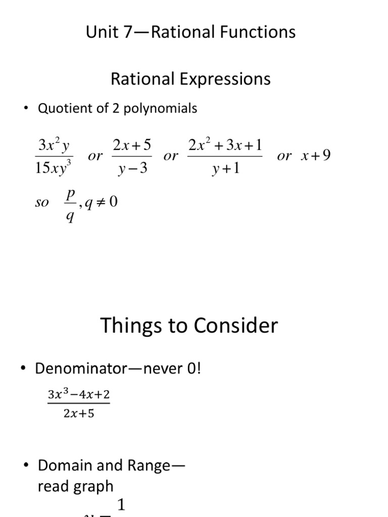 Rational Expressions and Equations | PDF | Fraction (Mathematics ...