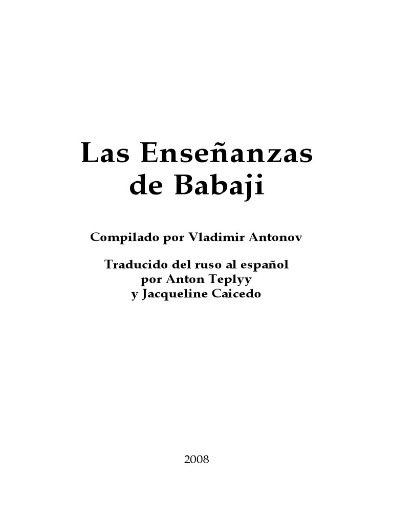 Libro de Babaji PDF | PDF | Amor | Karma