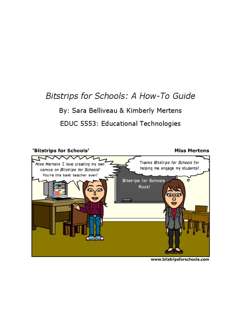 Educational Technologies Bitstrips Handout | PDF | Homework ...