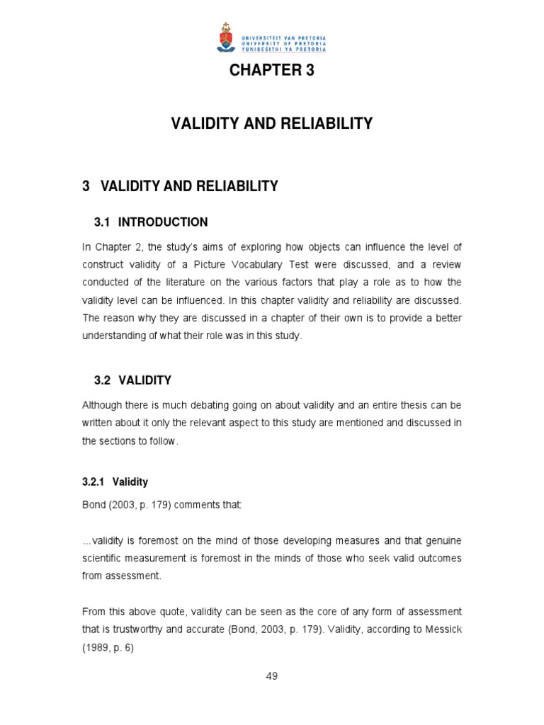 3 Validity AND Reliability | PDF | Validity (Statistics) | Positivism