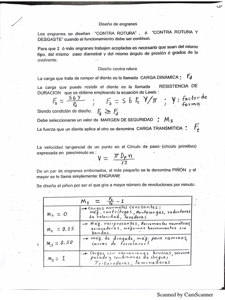 Diseño de Engranes | PDF