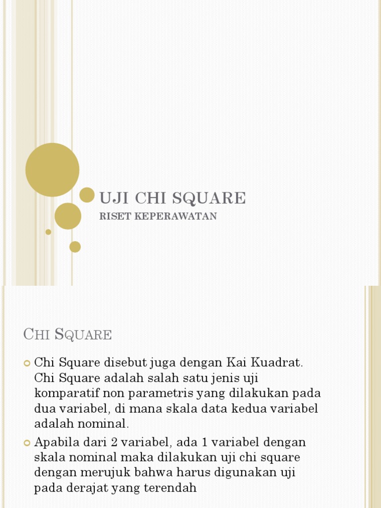 Uji Chi Square | PDF