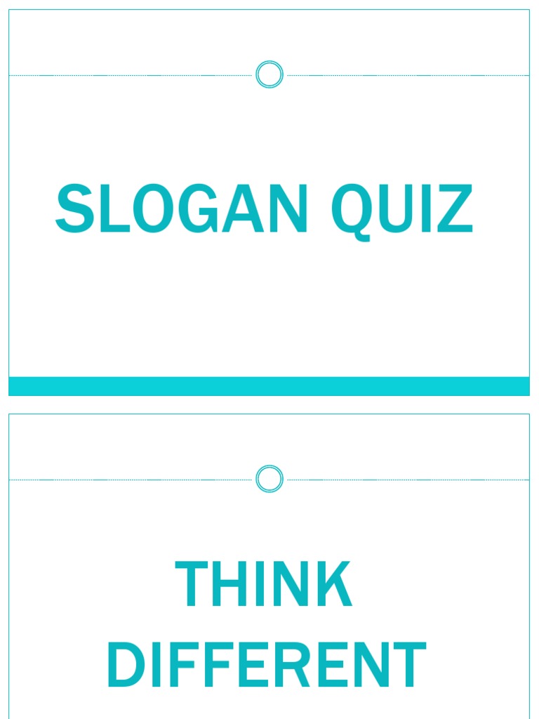 Slogan Quiz: Test Your Brand Knowledge | PDF