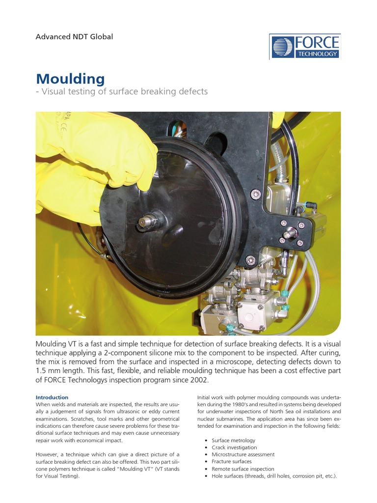 4557 Moulding Visual Testing of Surface Breaking Defects PDF | PDF ...
