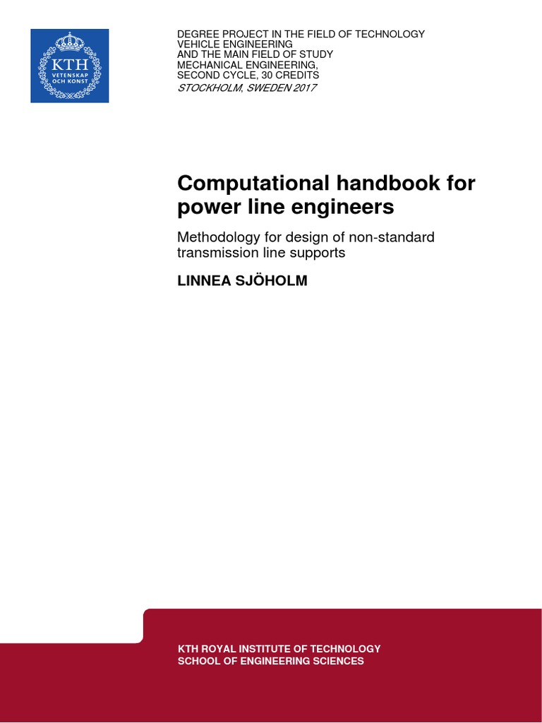 Computational Handbook For Power Line Engineers FULLTEXT | PDF ...