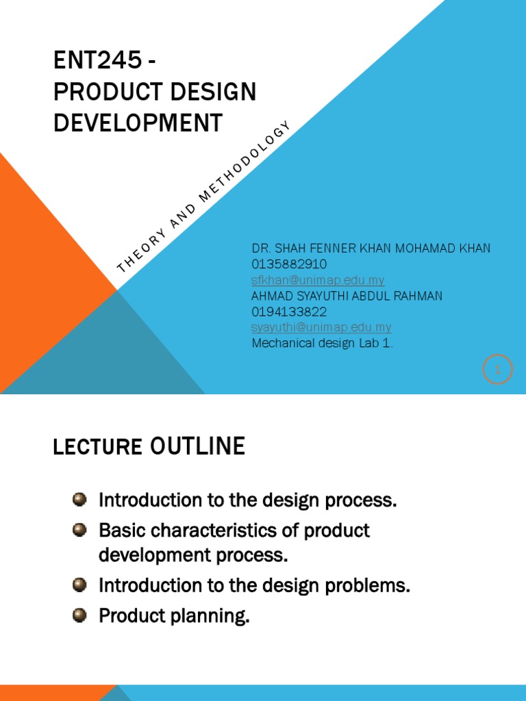 CHAP1 - Product Design Theory and Methodology | PDF | Engineering ...