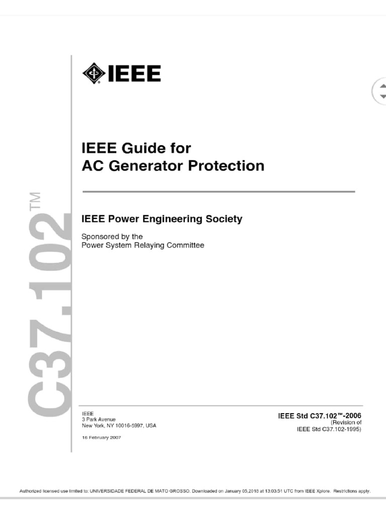 Ieee Ansi C37-102 - 2006 | PDF