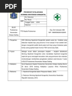 Revisi-SOP Pengambilan Sampel SHK | PDF