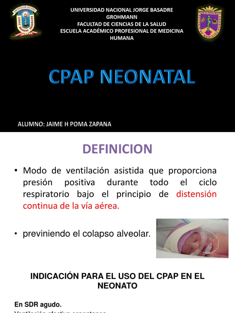 Cpap Neonatal | PDF | Pulmón | Oxígeno
