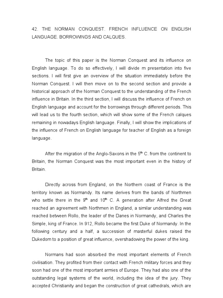 The Norman Conquest | PDF | Normans | Norman Conquest Of England