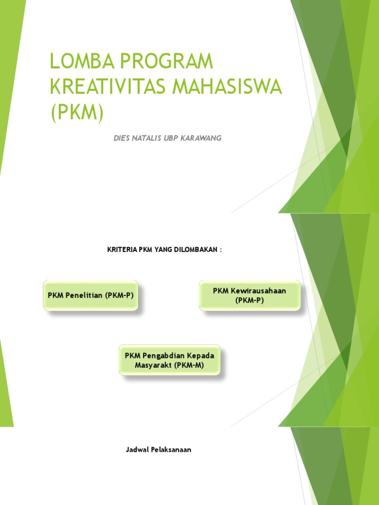 Lomba Program Kreativitas Mahasiswa (PKM) | PDF