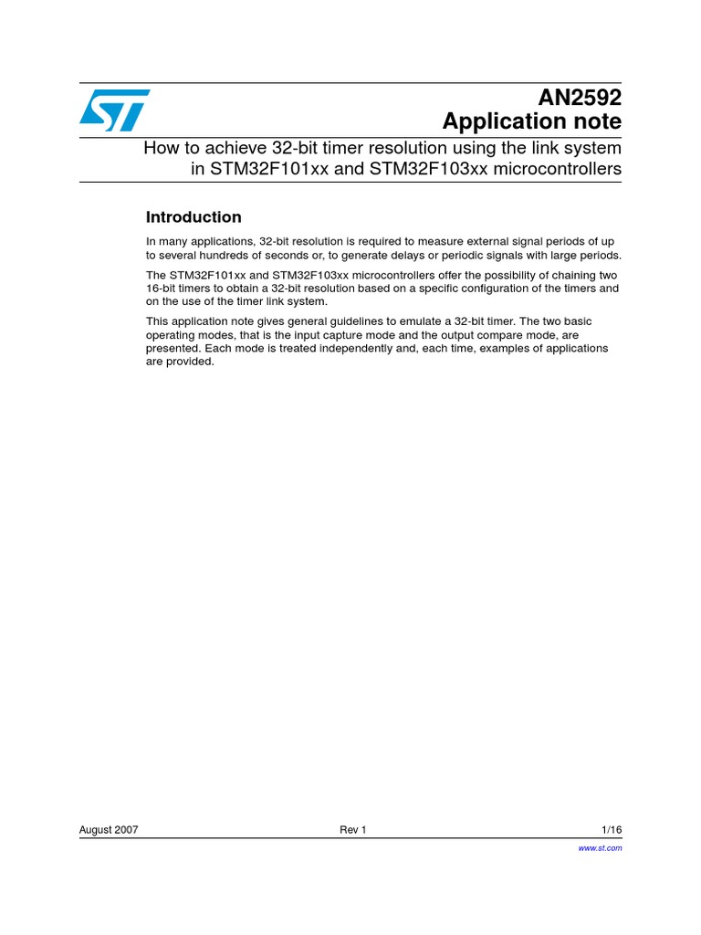 Pdf Pdf Timer Microcontroller
