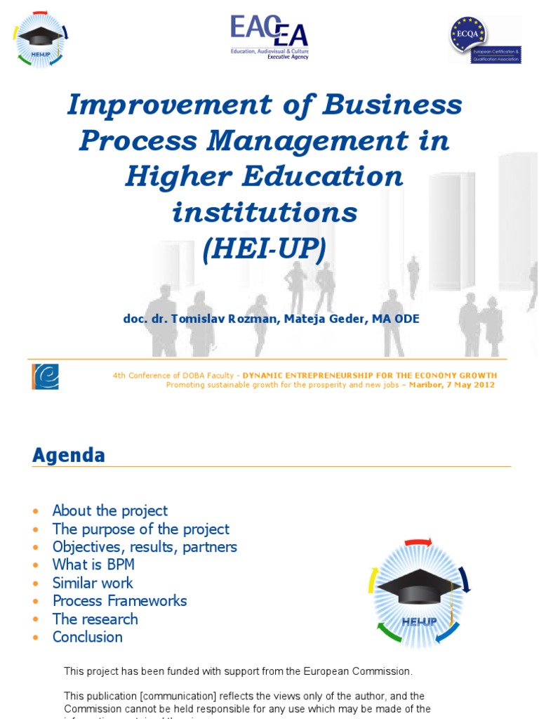 Improvement of Business Process Management in Higher Education ...