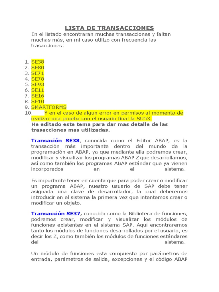 Lista de Transacciones | Tabla (base de datos) | Gestión de tecnología ...