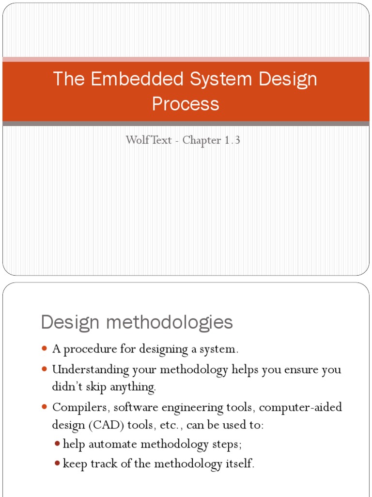 Embedded System Design Methodologies | PDF | Top Down And Bottom Up ...
