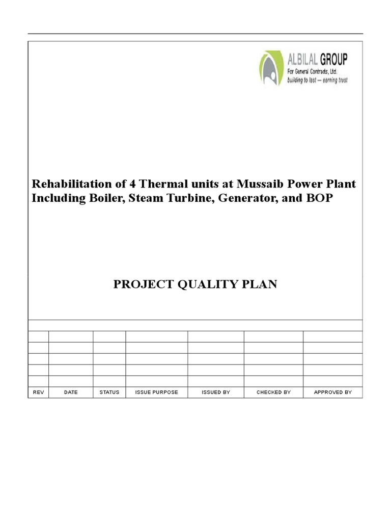 Project Quality Plan | Download Free PDF | Quality Assurance | Quality ...