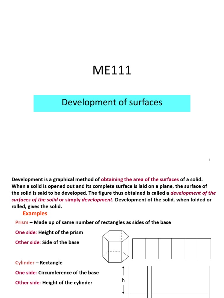 Development of Surfaces | PDF | Circle | Elementary Mathematics