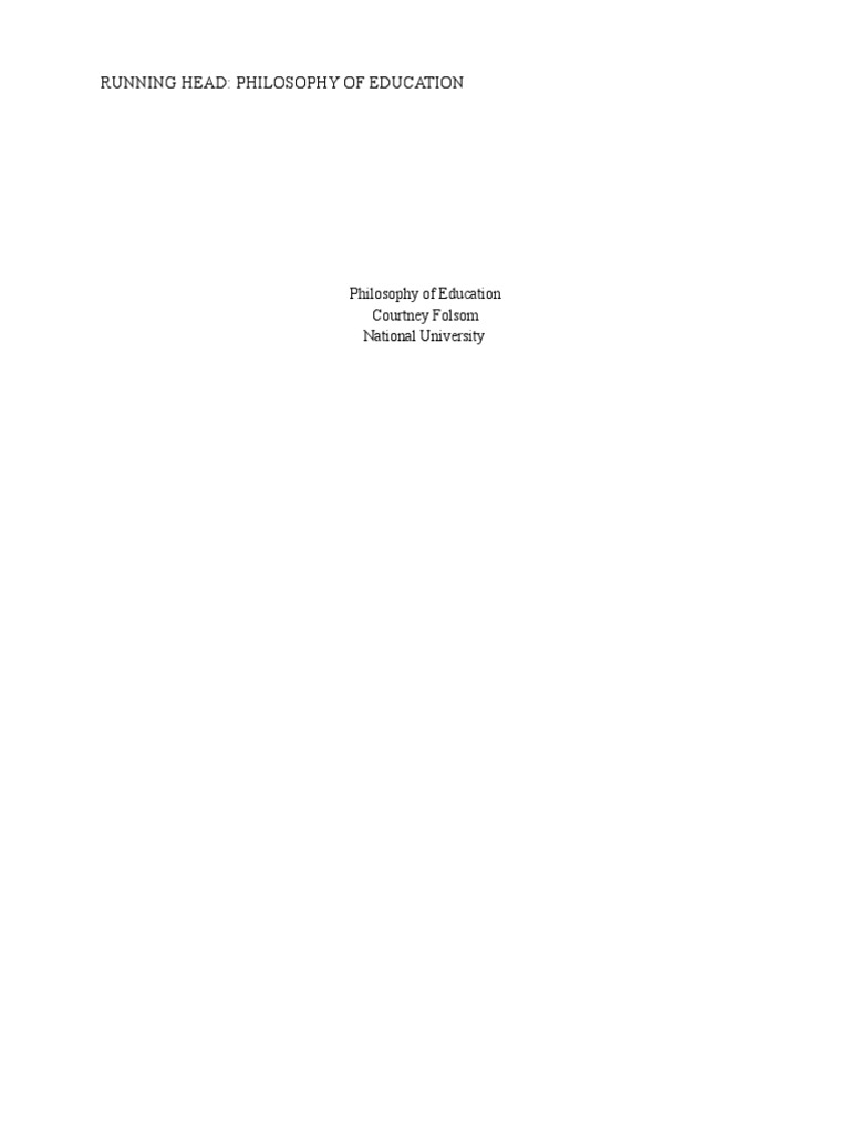 Philosophy of Education | Download Free PDF | Philosophy Of Education ...