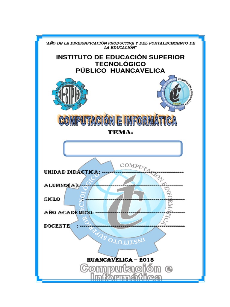 Caratula Computacion | PDF