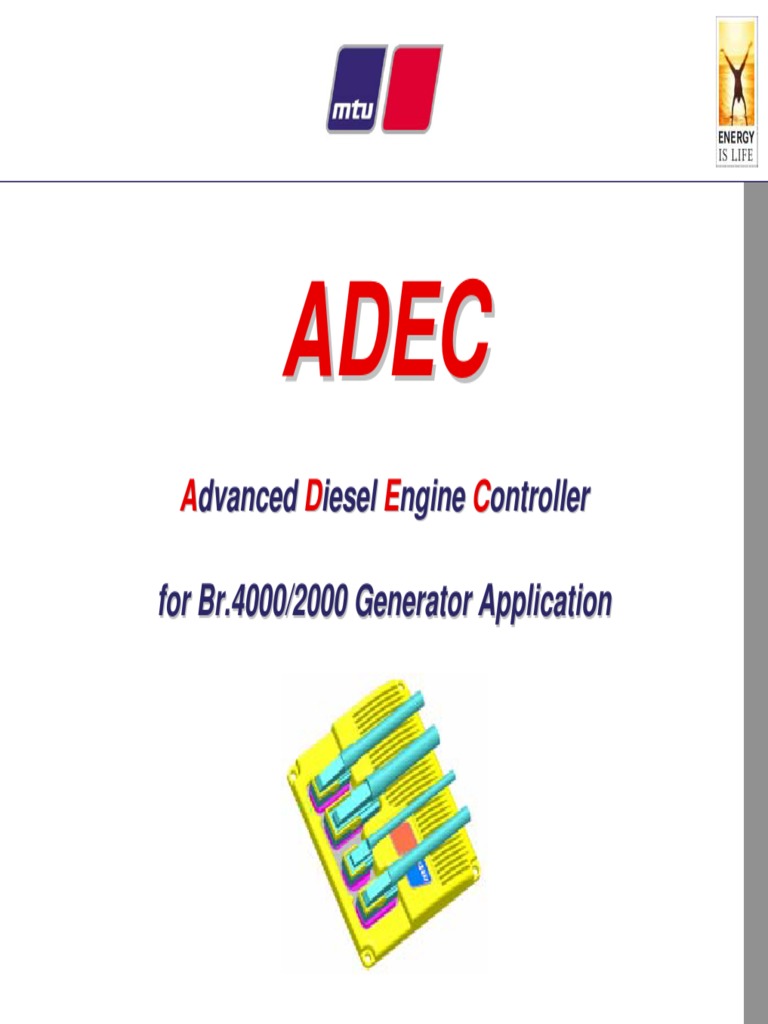 ADEC Advancet Diesel Engine Controller For BR 4000 and BR 2000 ...