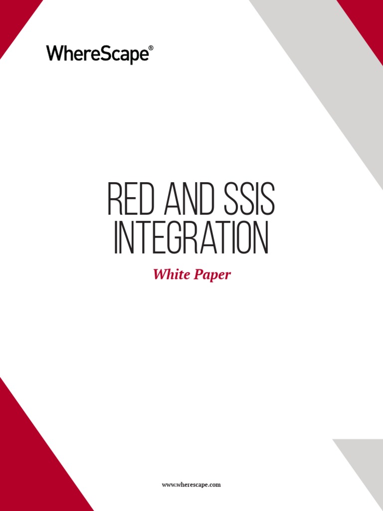 Red and Ssis Integration White Paper | Download Free PDF | Microsoft Sql Server | Parameter ...