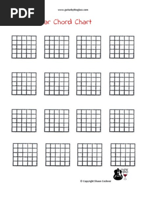 Guitar Chord Chart Blank