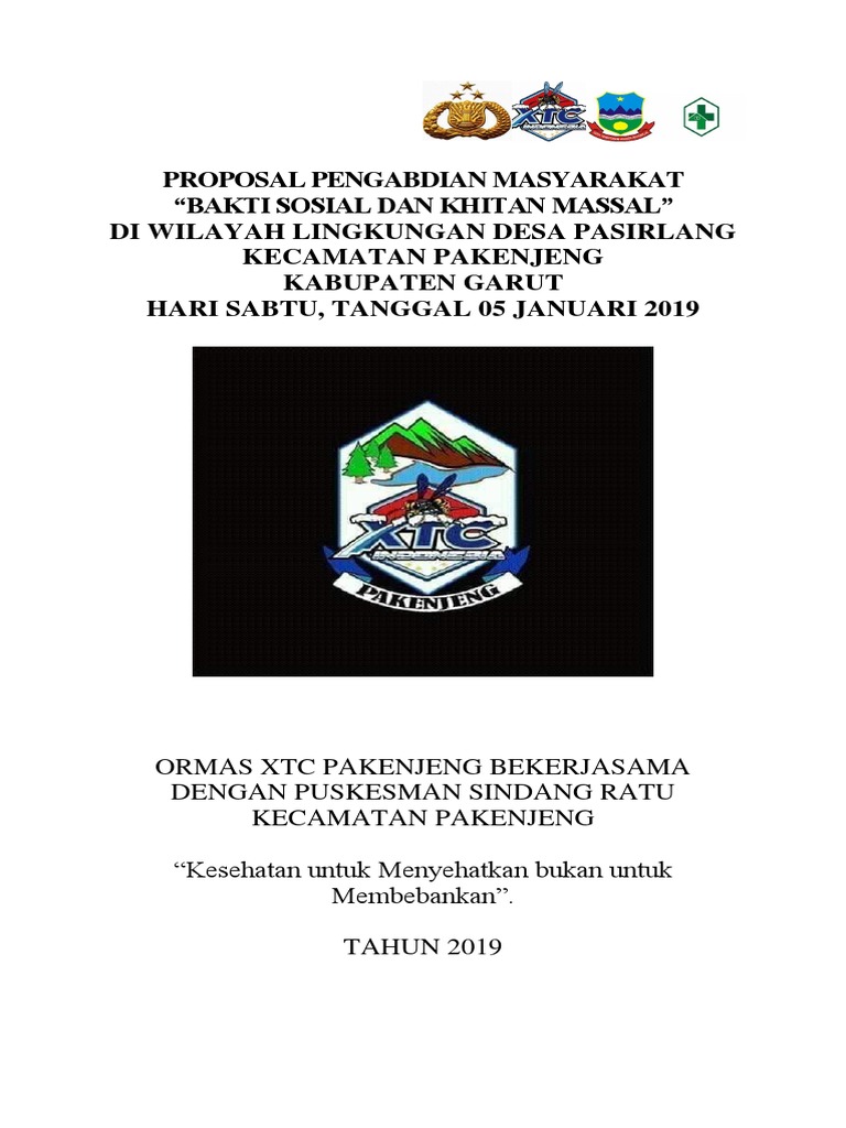 Proposal Pengabdian Masyarakat | PDF