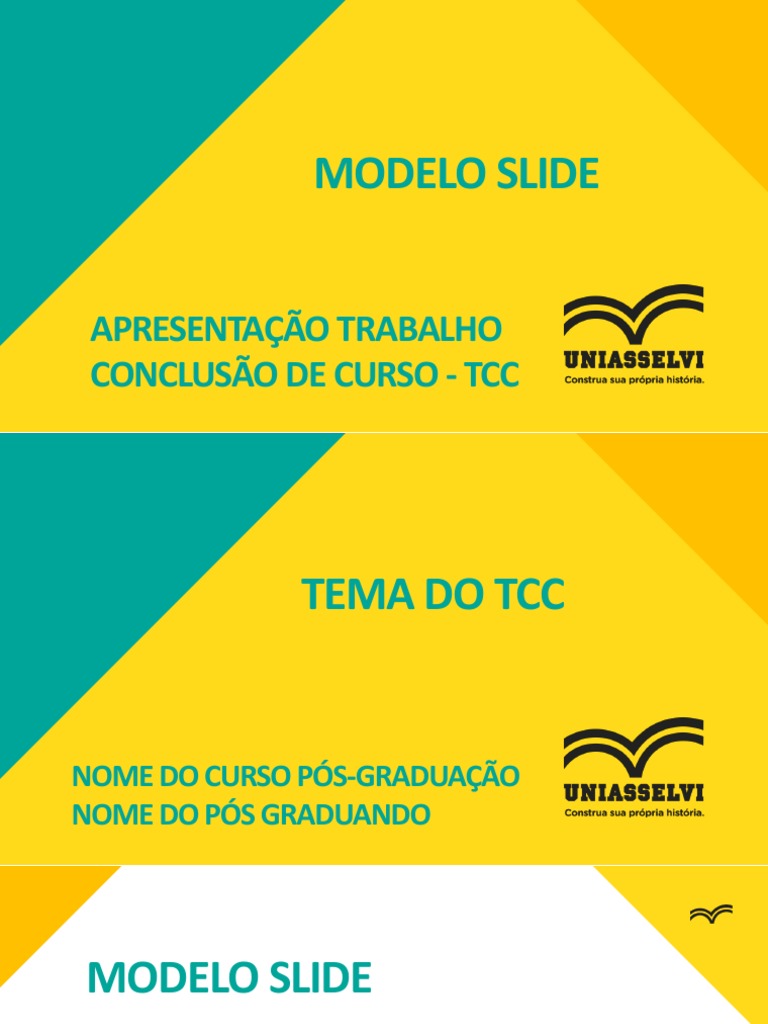 Modelo Slide Apresentacao Tcc