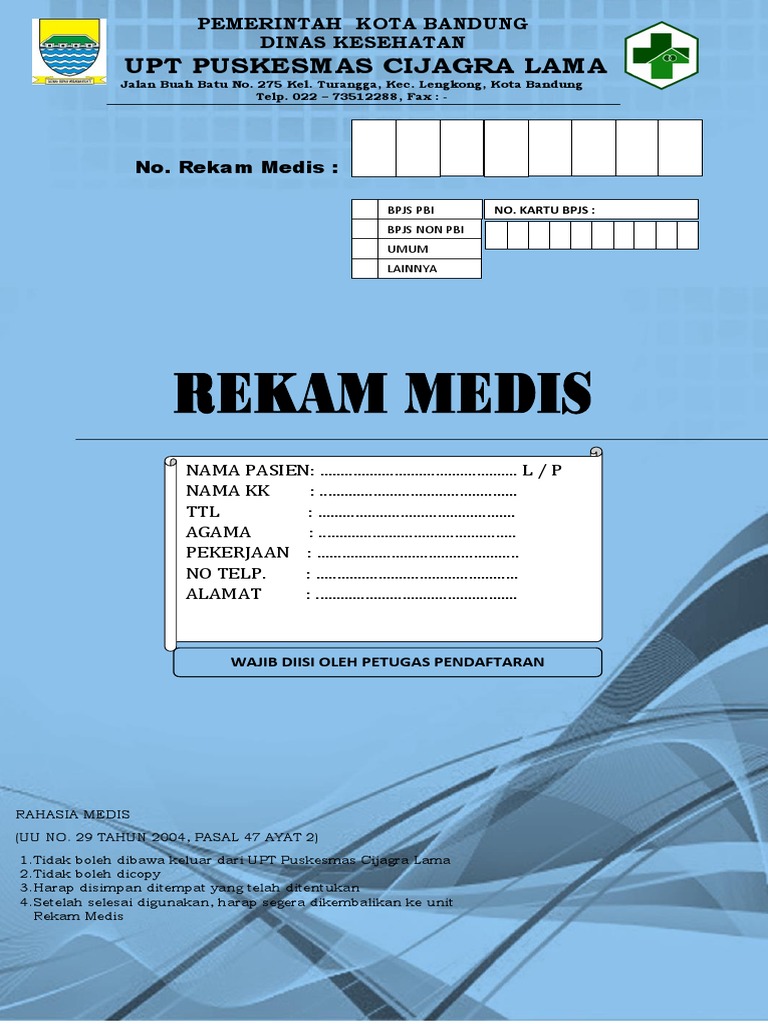 Cover REKAM MEDIS | PDF