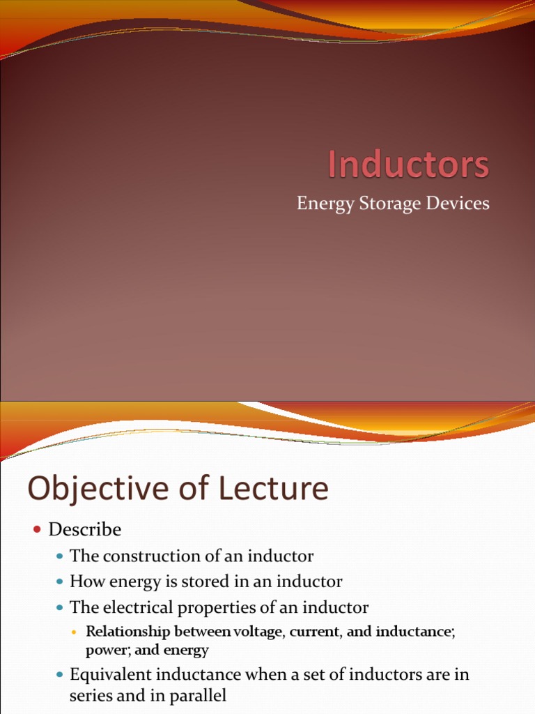 Inductors | PDF | Inductor | Series And Parallel Circuits