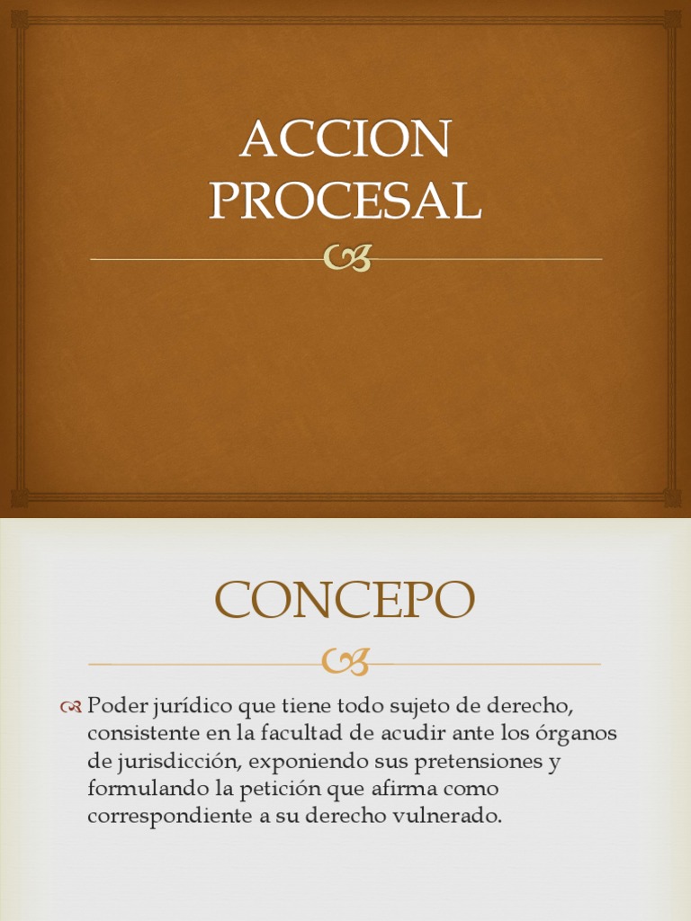 Tema 6 Accion Procesal | PDF | Ley procesal | Jurisdicción