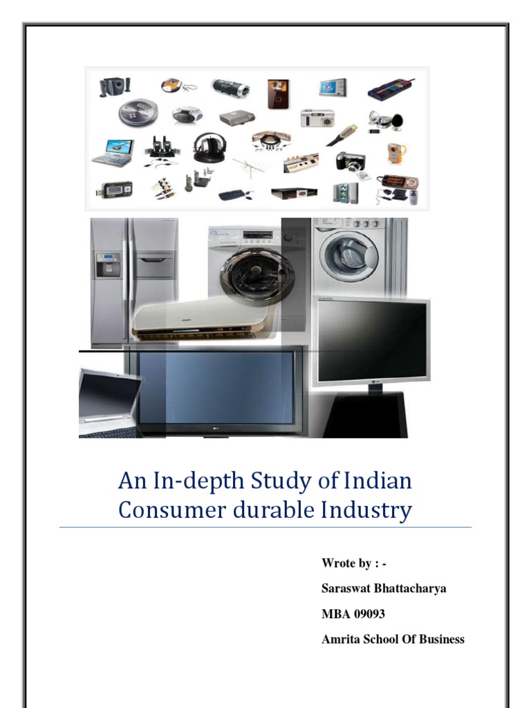 An in-Depth Study of Indian Consumer Durable Industry | Home Appliance ...