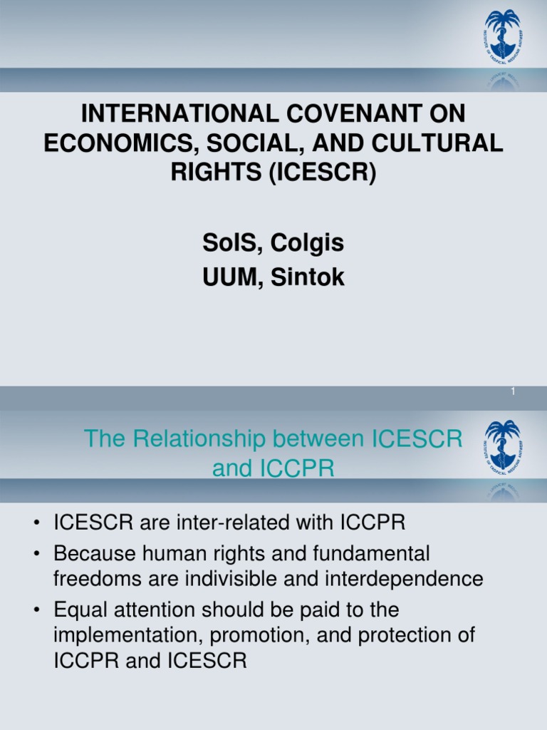 4A-ICESCR-International Covenant On Economic, Social, and Cultural ...