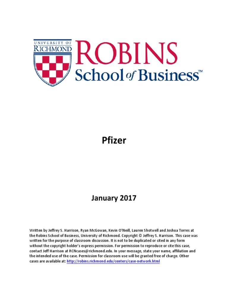 Pfizer - Robin Business School | PDF | Pfizer | Food And Drug ...