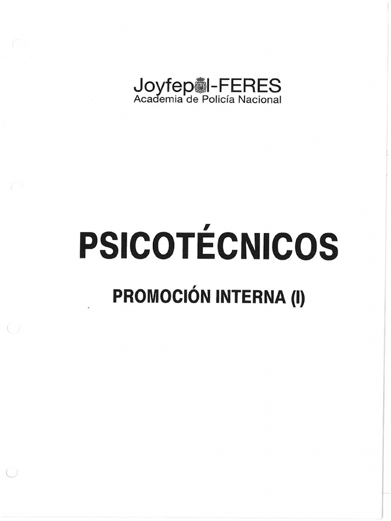 PsicotÇcnicos Joyfe Tomo I - 1-202 PDF | PDF