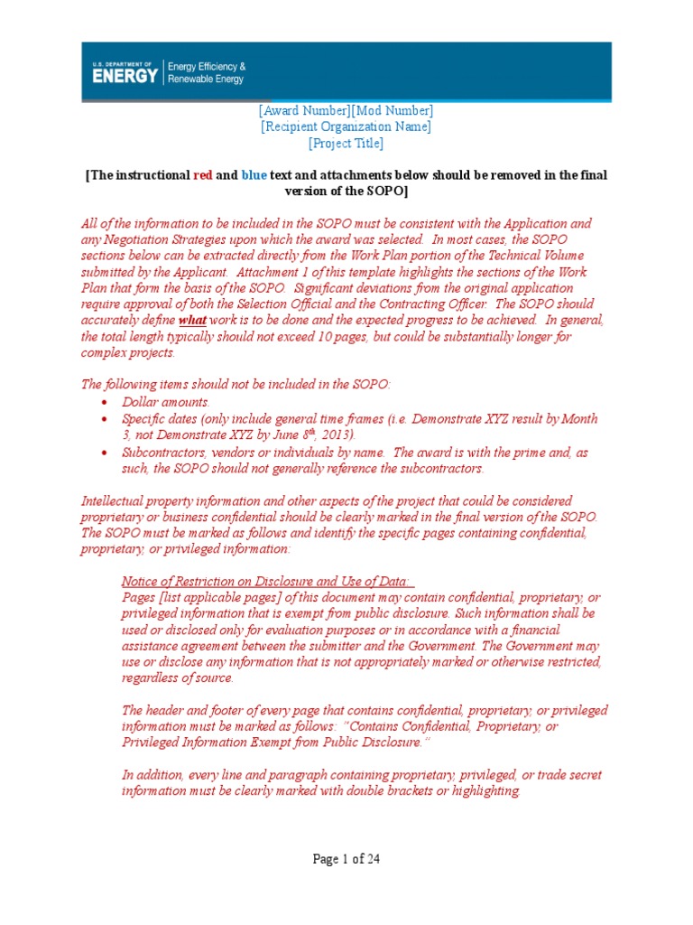 Statement of Project Objectives | PDF | Business