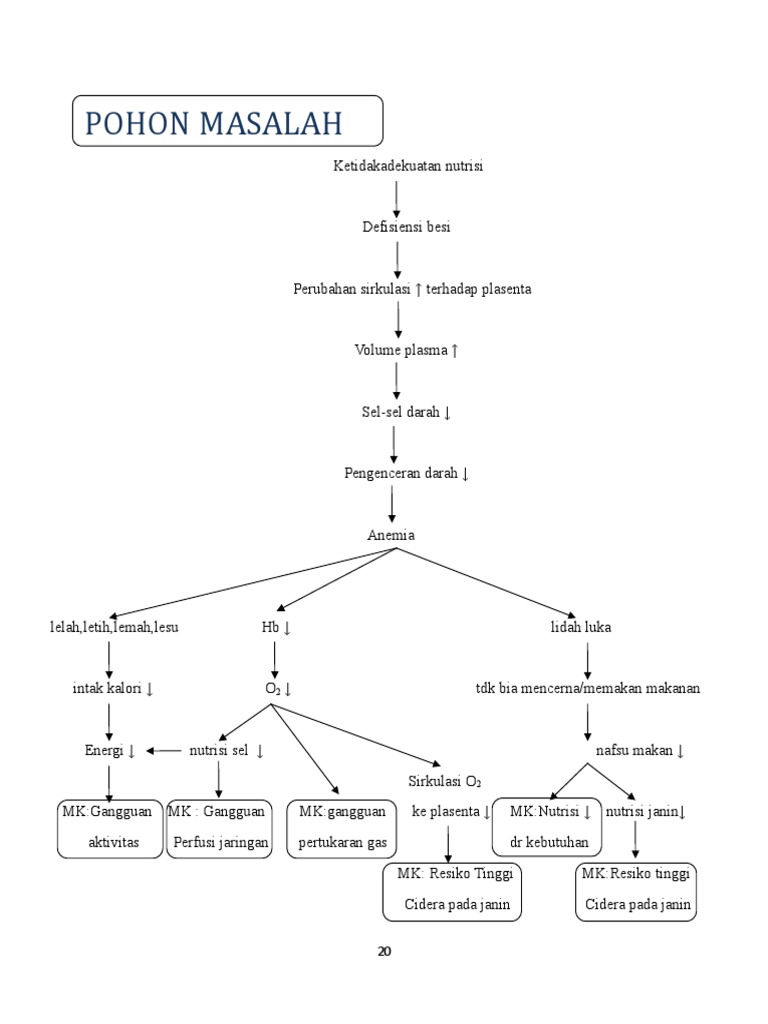 Pohon Masalah Anemia | PDF