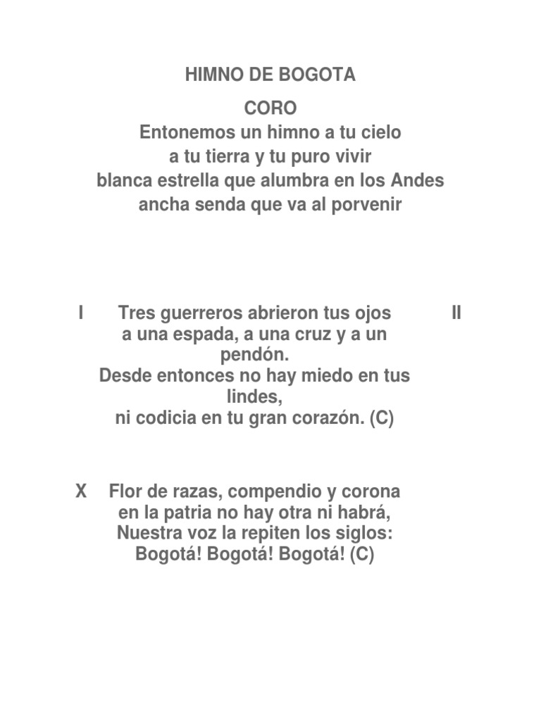 Himno de Bogota