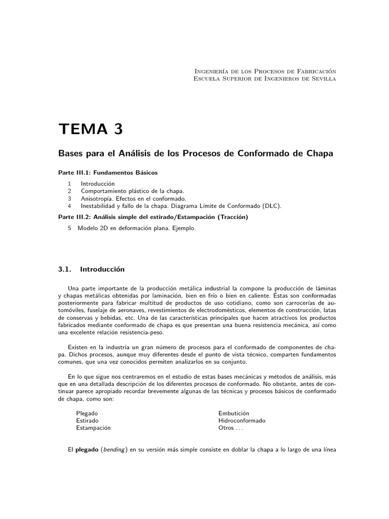 Conformado de Chapa - Bases | PDF | Elasticidad (Física) | Plasticidad (Física)