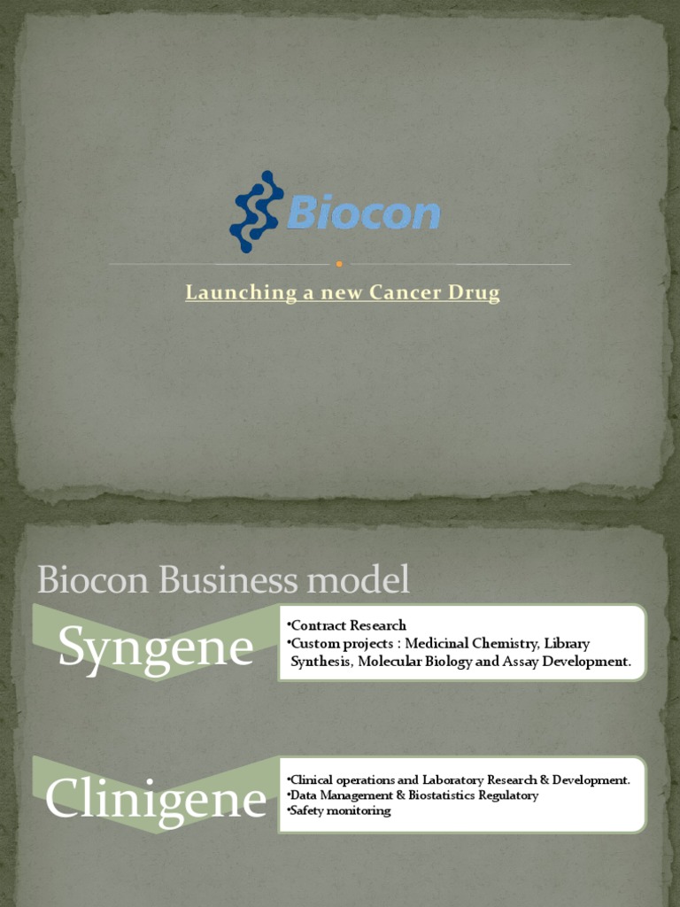 Biocon Launching The New Cancer Drug | PDF | Medicine | Pharmaceutical ...