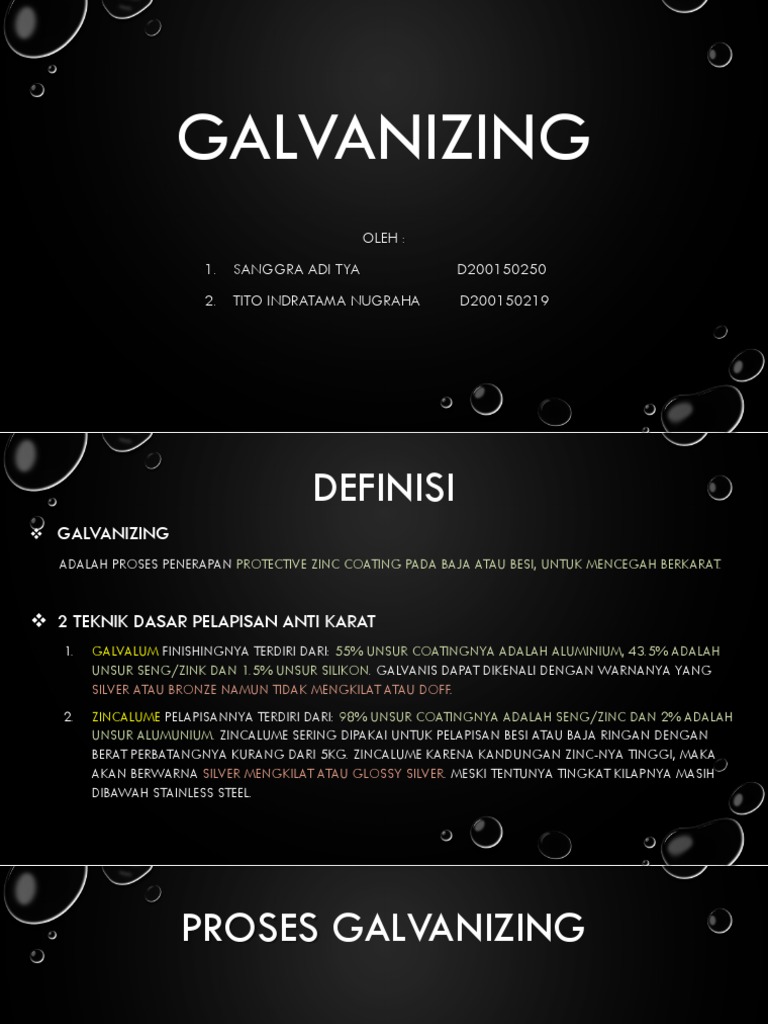 Galvanizing | PDF | Teknologi & Rekayasa
