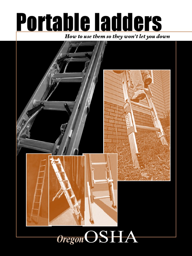 OHSA Portable Ladder Safety Guide | PDF | Ladder | Occupational Safety ...