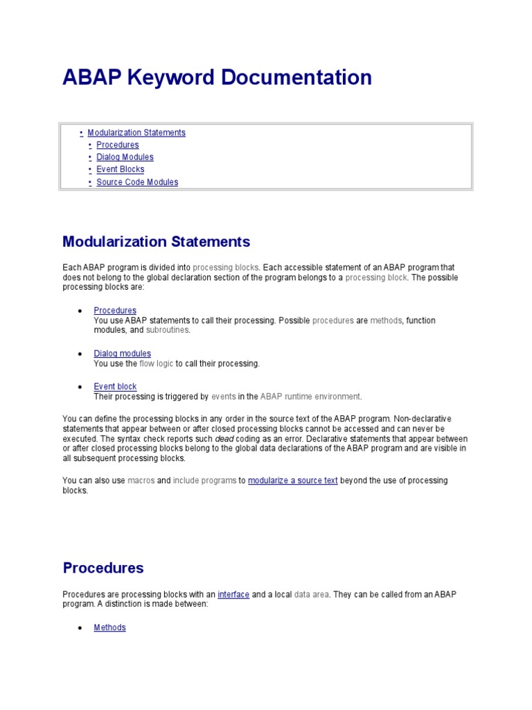 Modularization Statements Pdf Parameter Computer Programming Subroutine 