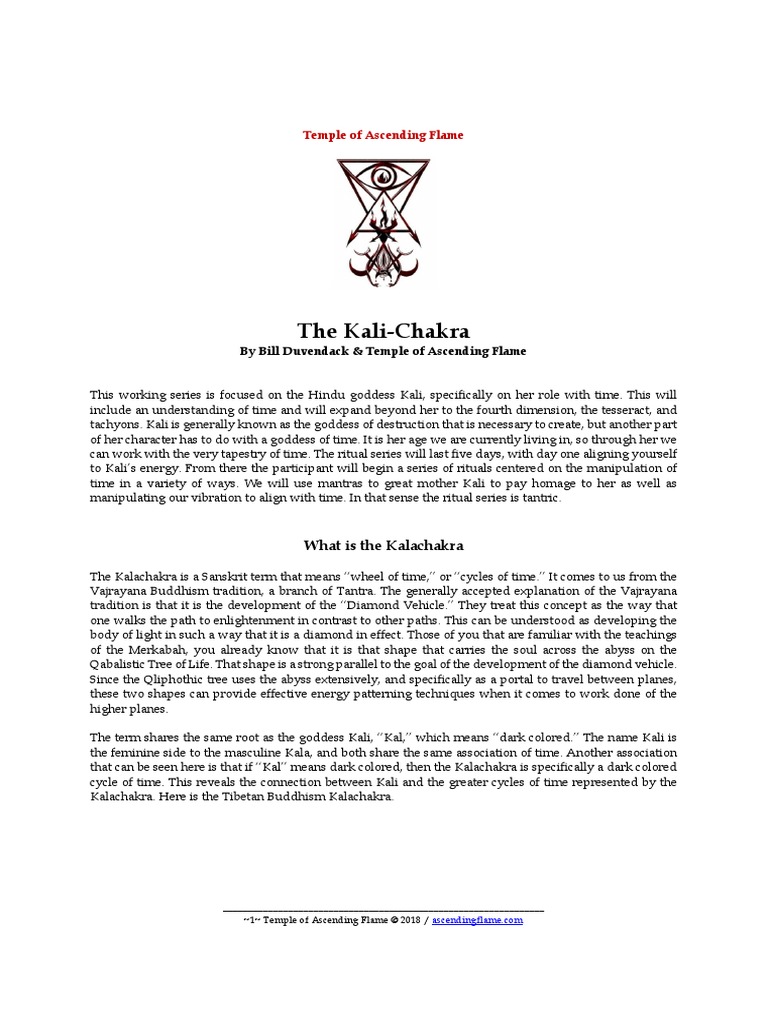 The Kali Chakra | PDF | Vajrayana | Kali
