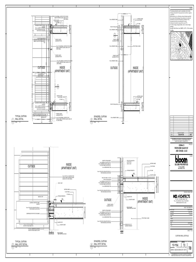 TD - 50175 - Curtain Wall Details | PDF | Wall | Structural Engineering