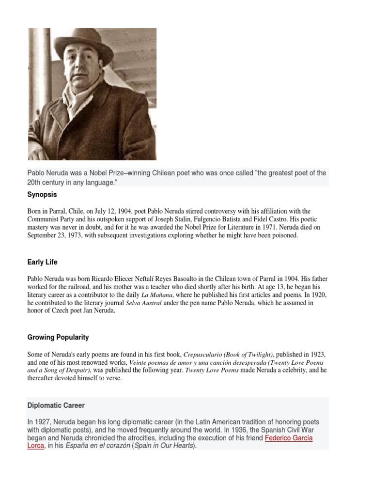 Synopsis: and A Song of Despair), Was Published The Following Year ...