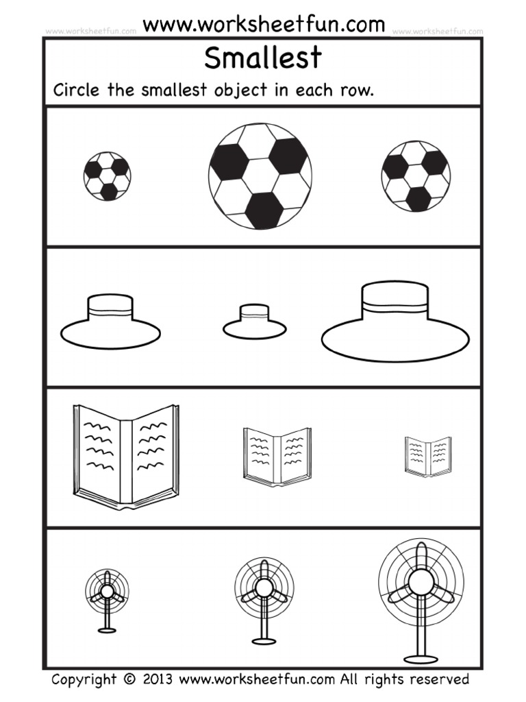 Circle The Smallest One Wfun 1 | PDF