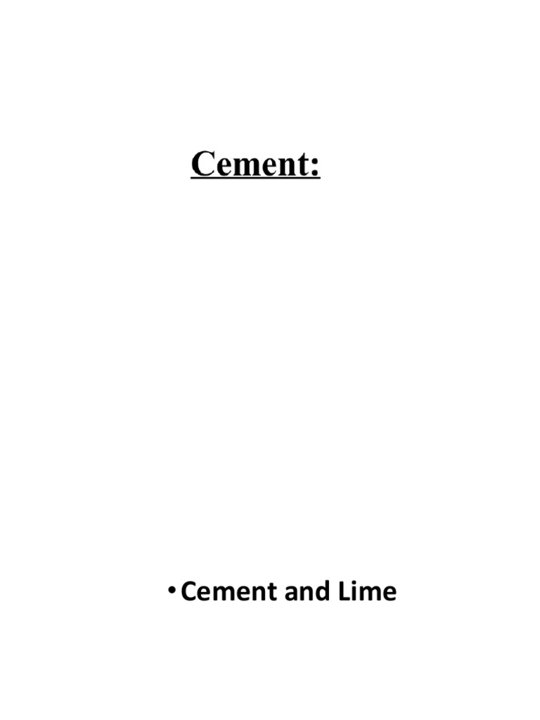Cement Composition & Testing Guide | PDF