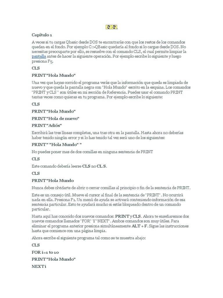 Ejercicios de Qbasic | PDF | Programa de computadora | Programación