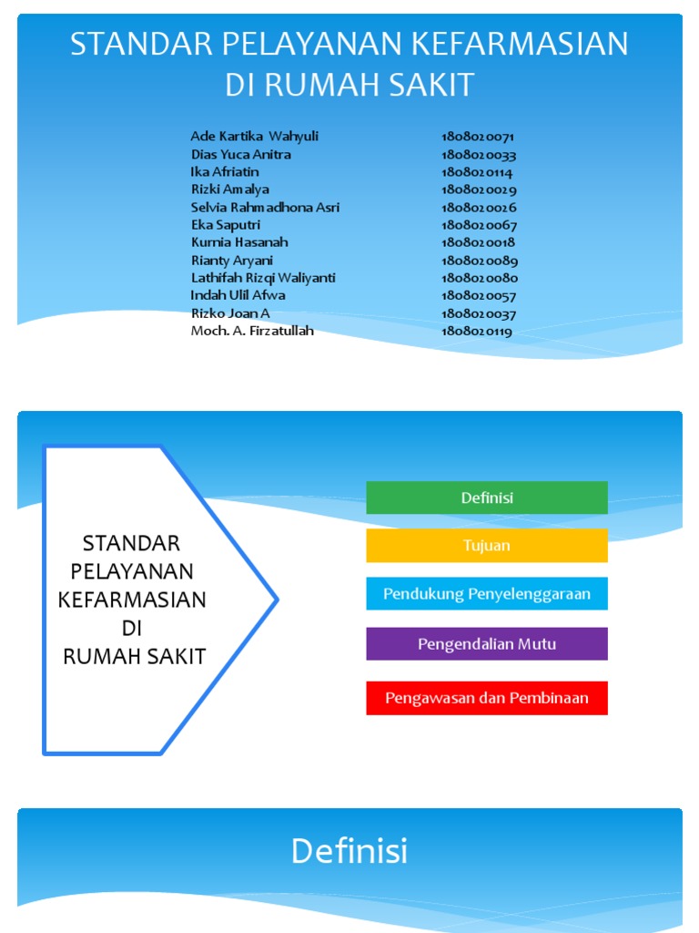 Standar Pelayanan Kefarmasian Di Rumah Sakit Pdf